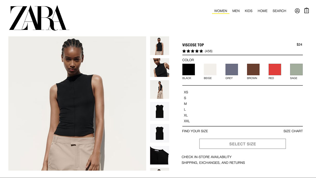 ZARA – Lauren Bosse – Graphic + Web Development